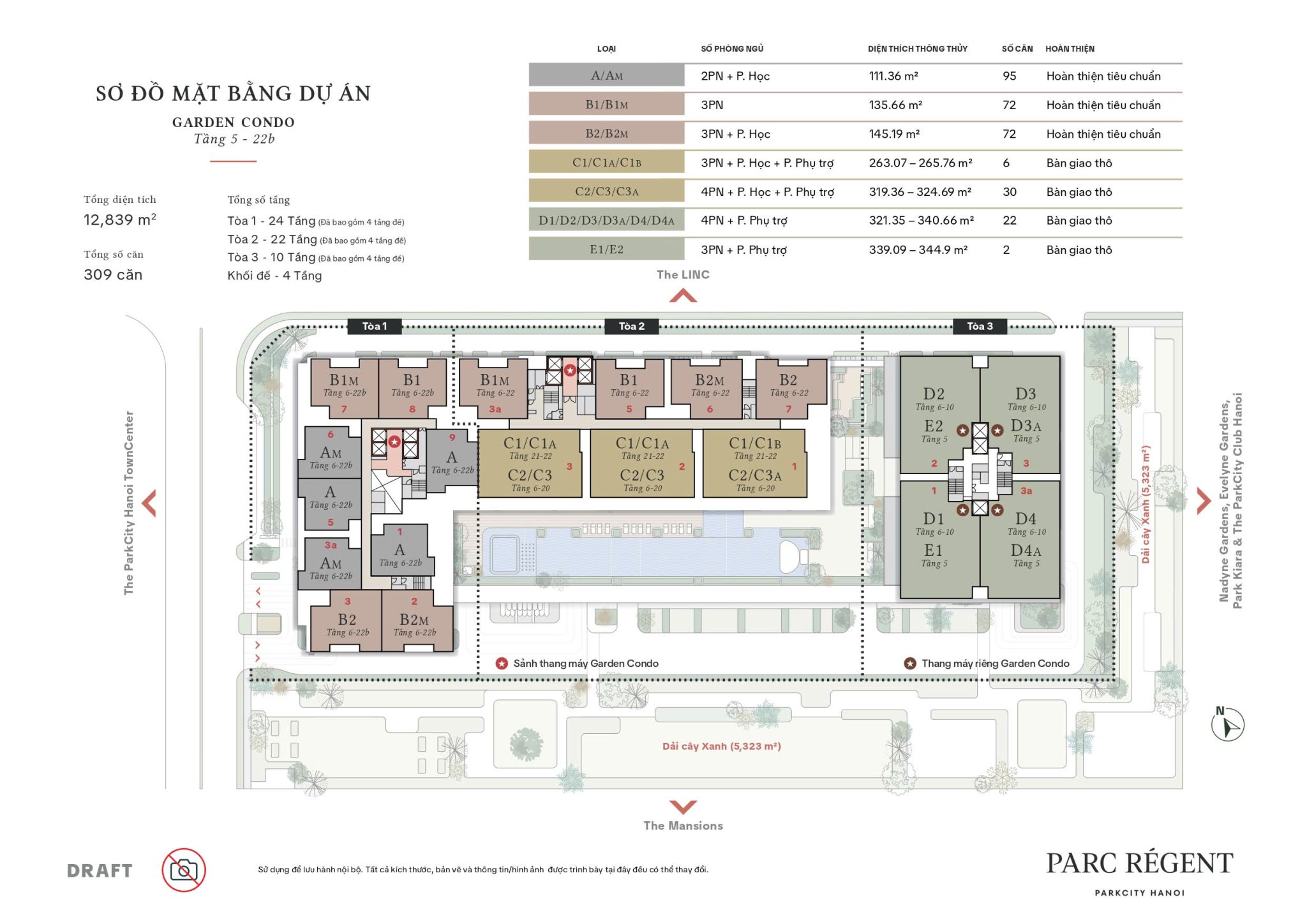 Chung cư Parc Regent Park City | Mở bán, Giá bán, Mặt bằng