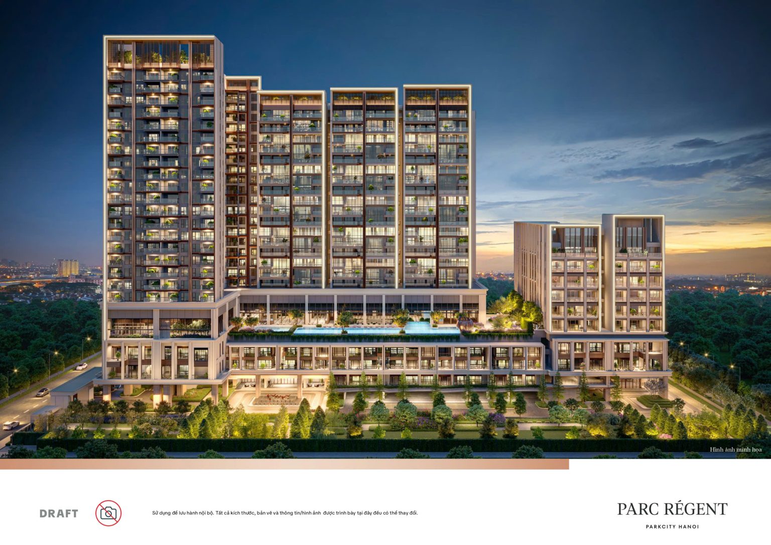 Chung cư Parc Regent Park City | Mở bán, Giá bán, Mặt bằng
